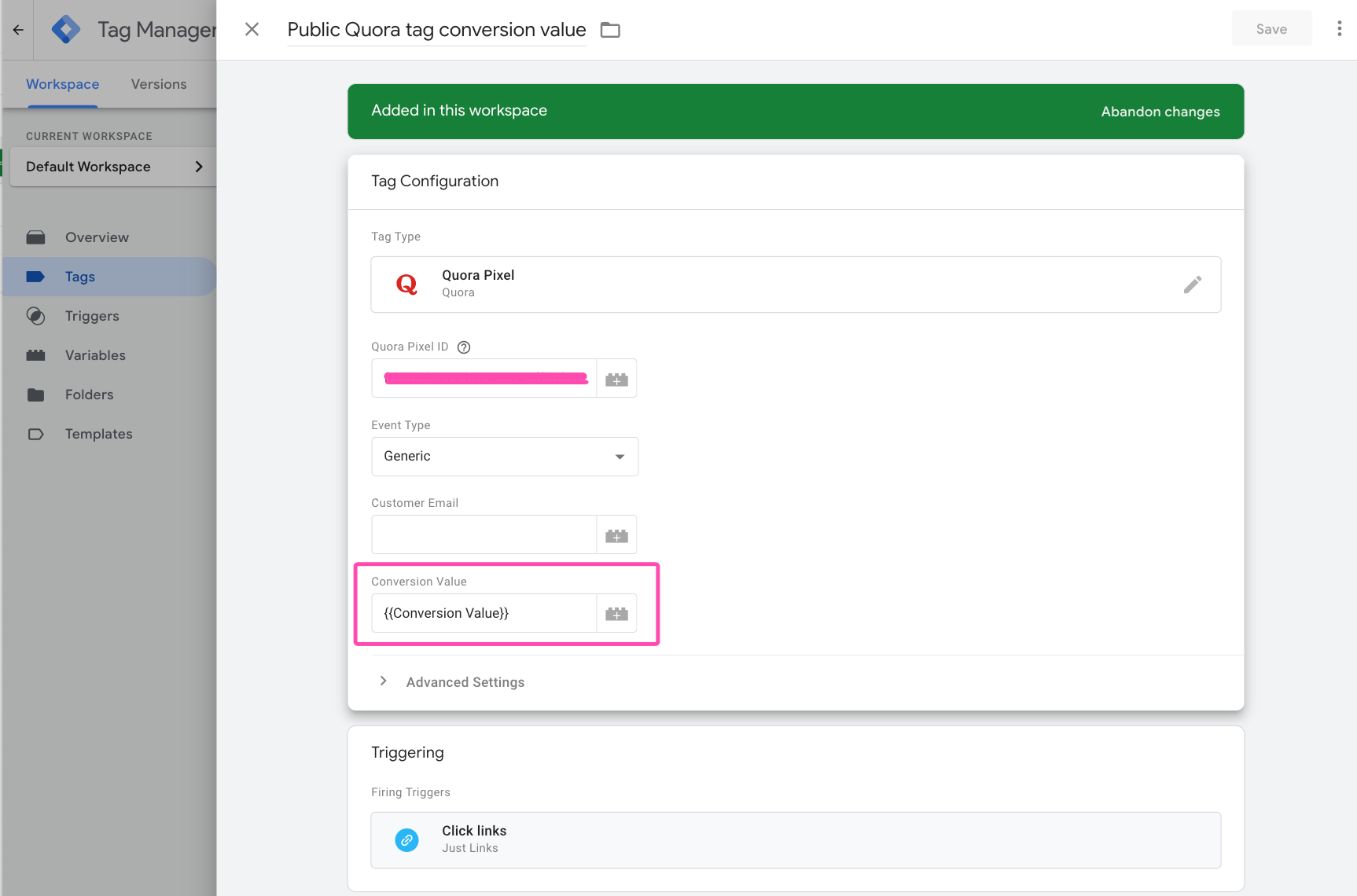 How do I install the Quora pixel using Google Tag Manager? – Quora